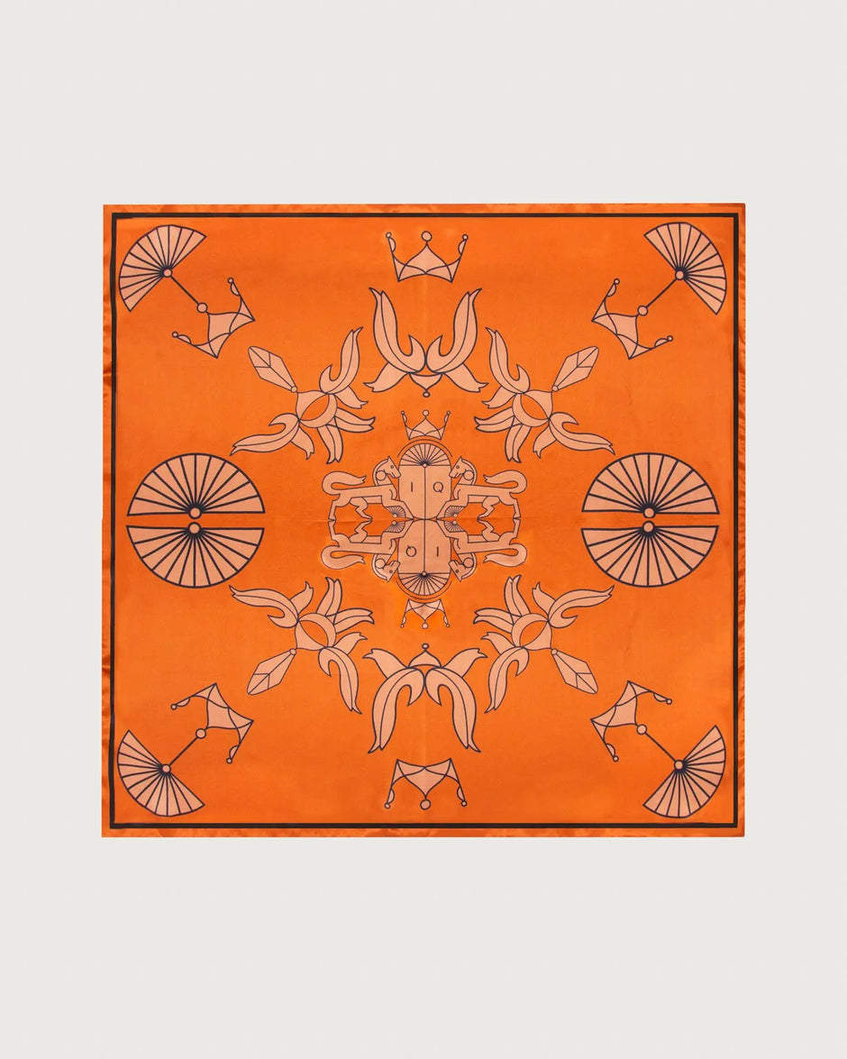 EDITH ORANGE SCARF